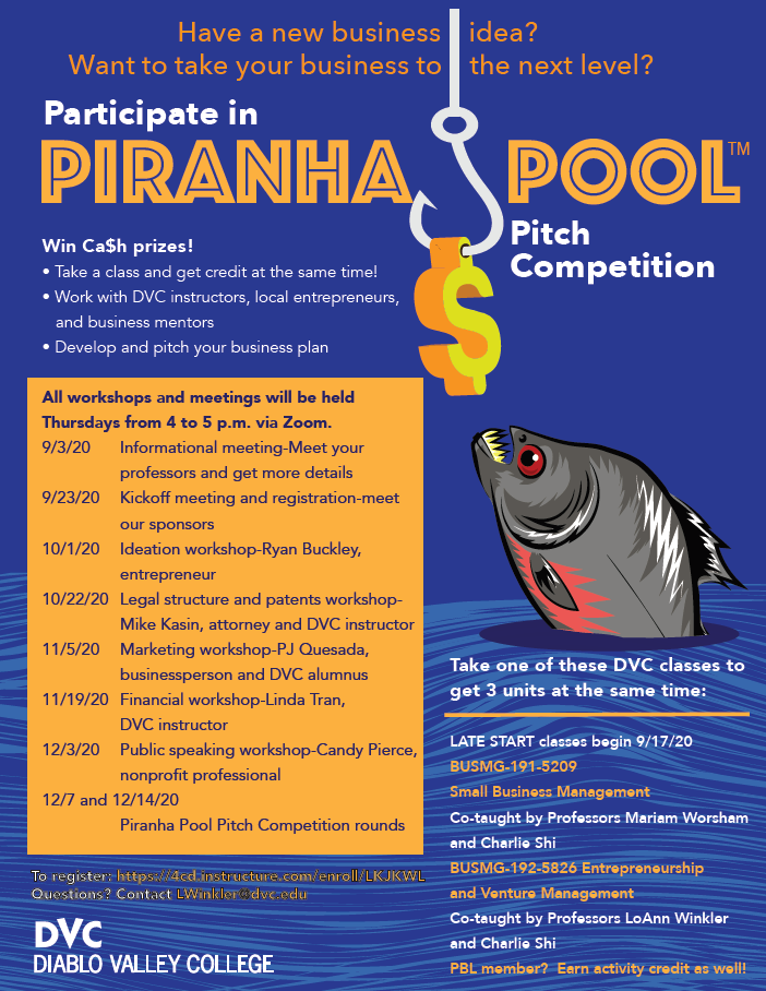 Student Entrepreneurs Swim with Big Fish in the DVC Piranha Pool Pitch ...